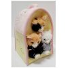 Plush Cat House Carrying Case with Five Stuffed Animal Cats – Frost Oak ...